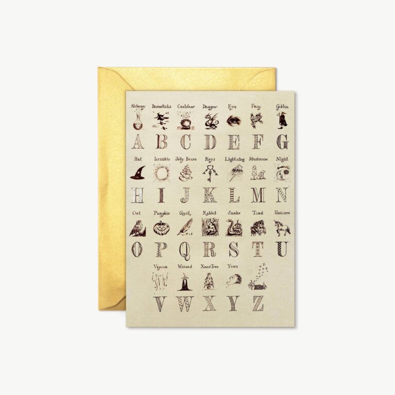 Carte Alphabet – Boutique des 3 Sorciers